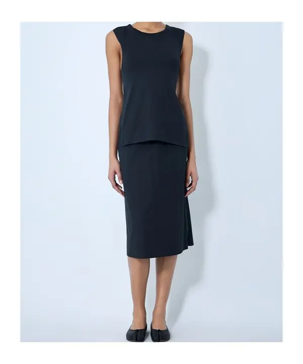 RIER Elastic Waist Midi Skirt