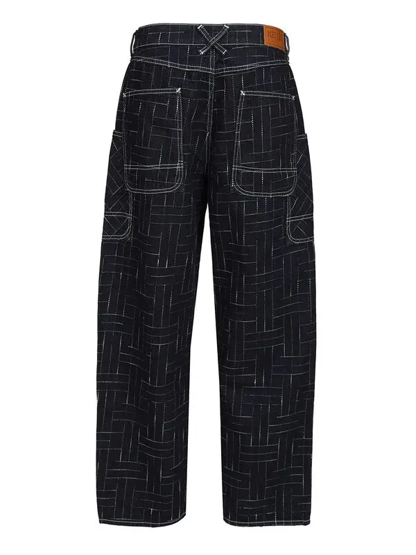 Kenzo Weave Denim Cargo Jeans