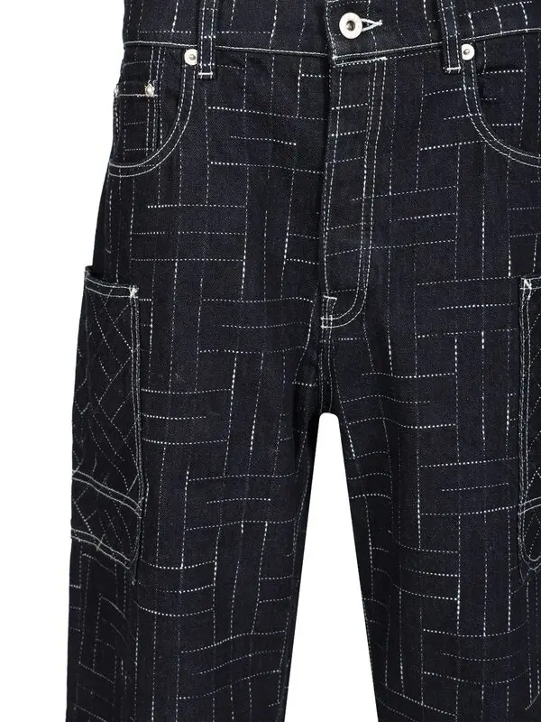 Kenzo Weave Denim Cargo Jeans
