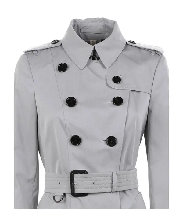 Burberry Double-breasted Trench Coat - Gray
