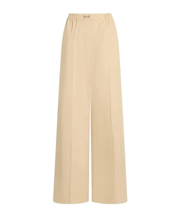 PATOU Elasticated Wide-leg Pants - Nude