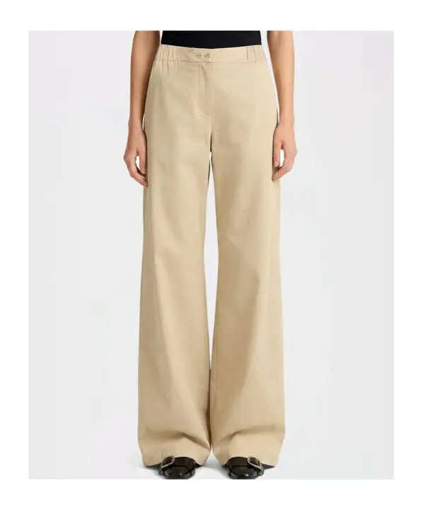 PATOU Elasticated Wide-leg Pants - Nude