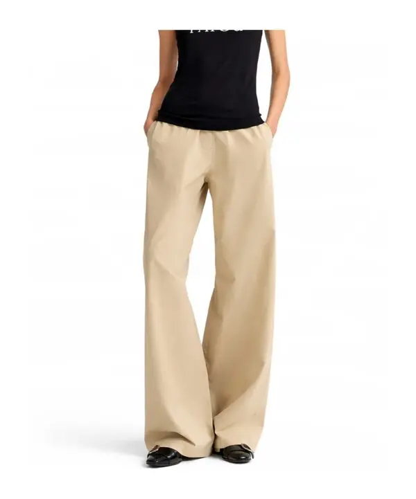 PATOU Elasticated Wide-leg Pants - Nude