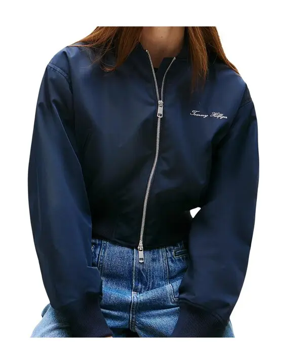 Tommy Hilfiger Water Repellent Relaxed Short Bomber Jacket