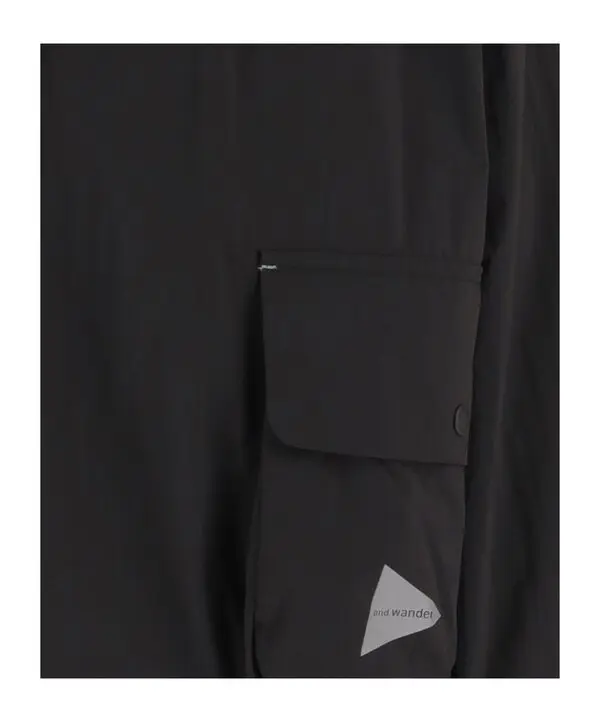 AND WANDER Flap Pocket Hooded Jacket