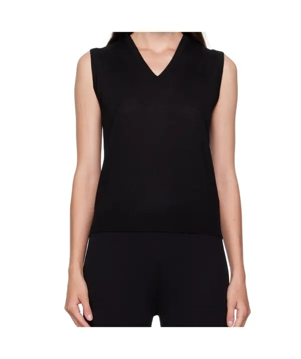 LISA YANG Cashmere Vest - Black