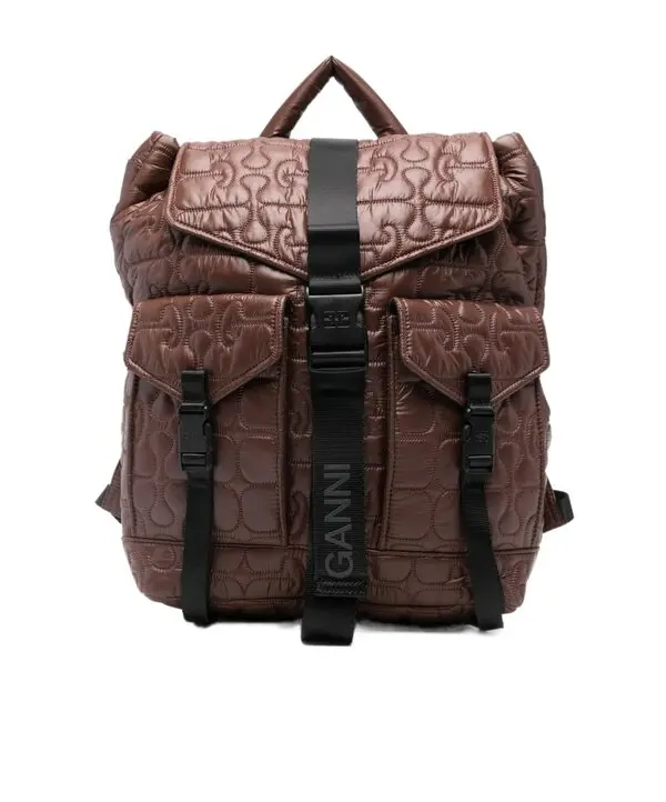 GANNI Quilted Backpack