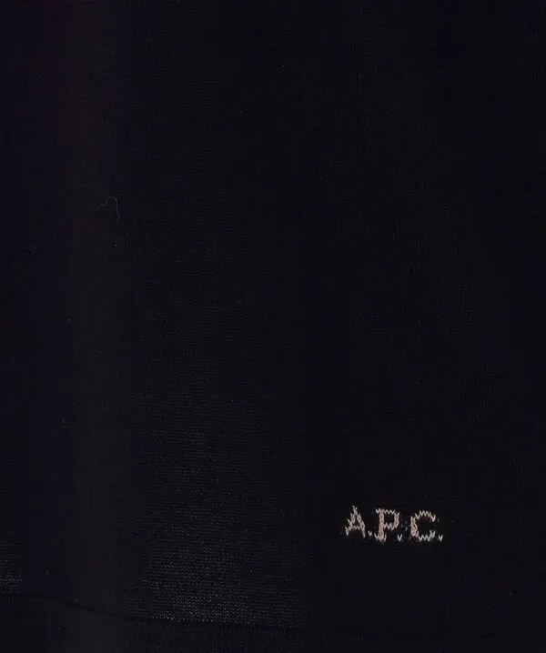 A.p.c. Logo Intarsia Polo Shirt