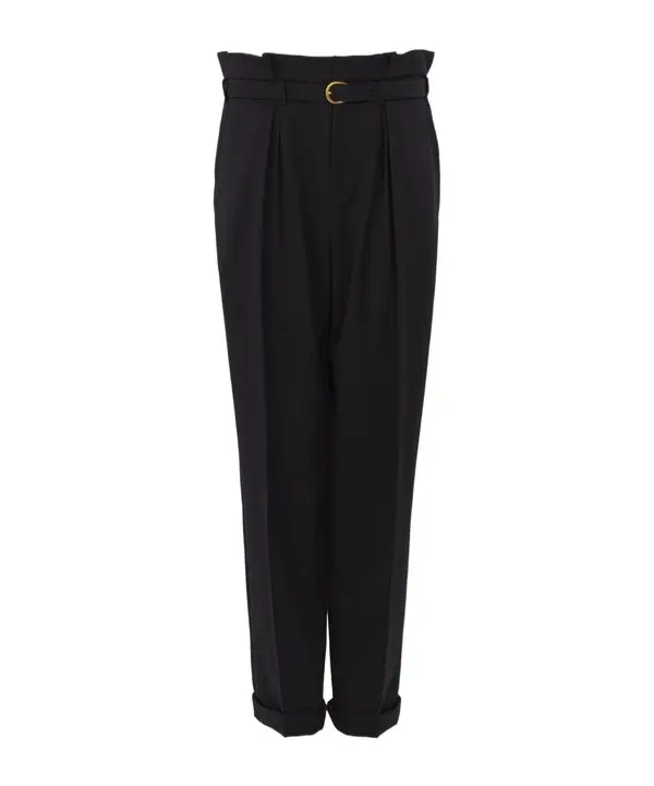 Chloé High-waisted Belted Wide-leg Trousers