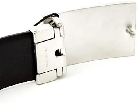 Emporio Armani Logo Patterned Leather Belt