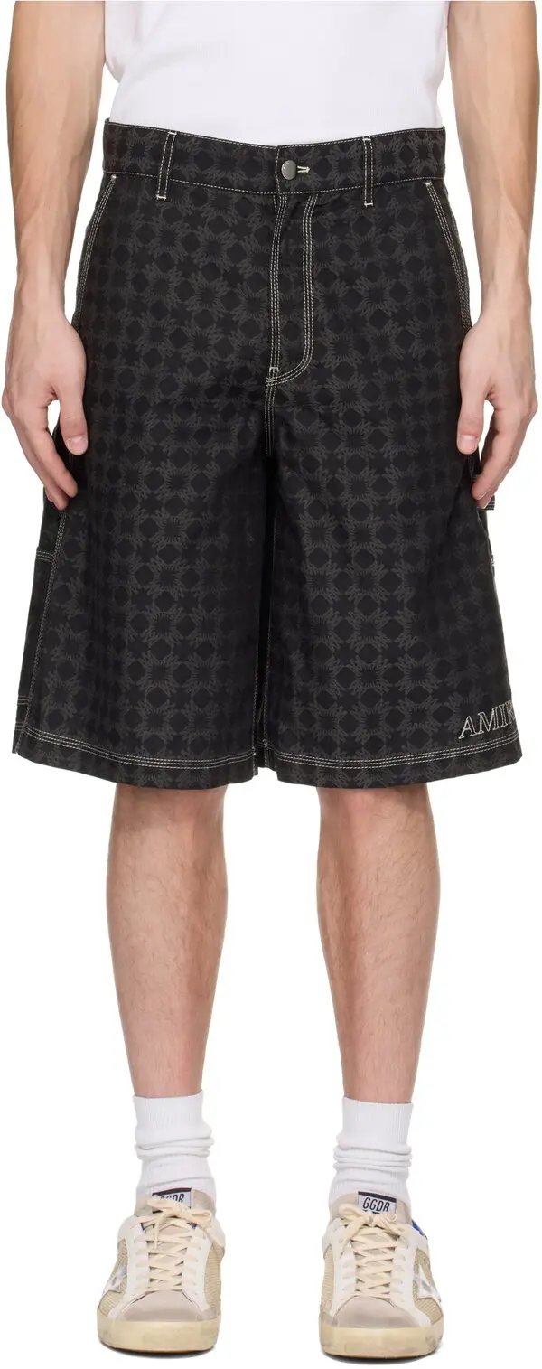 Amiri Ma Quad Monogram Work Shorts