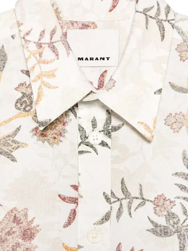 Isabel Marant Étoile Floral Short-sleeve Shirt - White