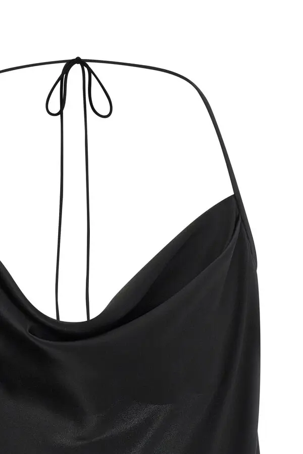 Valentino Garavani Silk Satin Halterneck Top