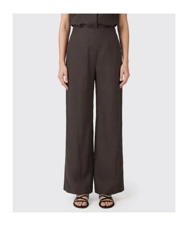 Harris Wharf London Flared Wide-leg Trousers