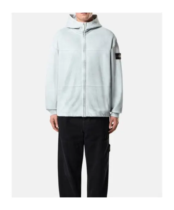 Stone Island Zipped Fleece Hoodie