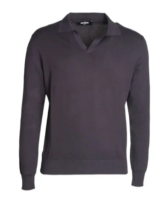 GRAN SASSO Open Collar Knitted Sweater