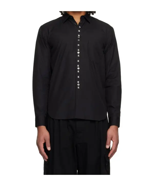 Comme Des Garçons Studded Blouse - Black