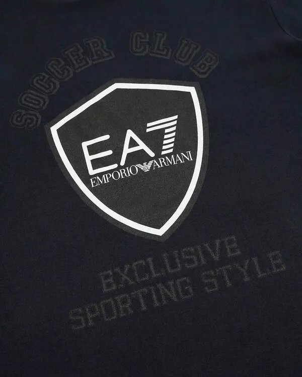EA7 Round-necked Logo T-shirt