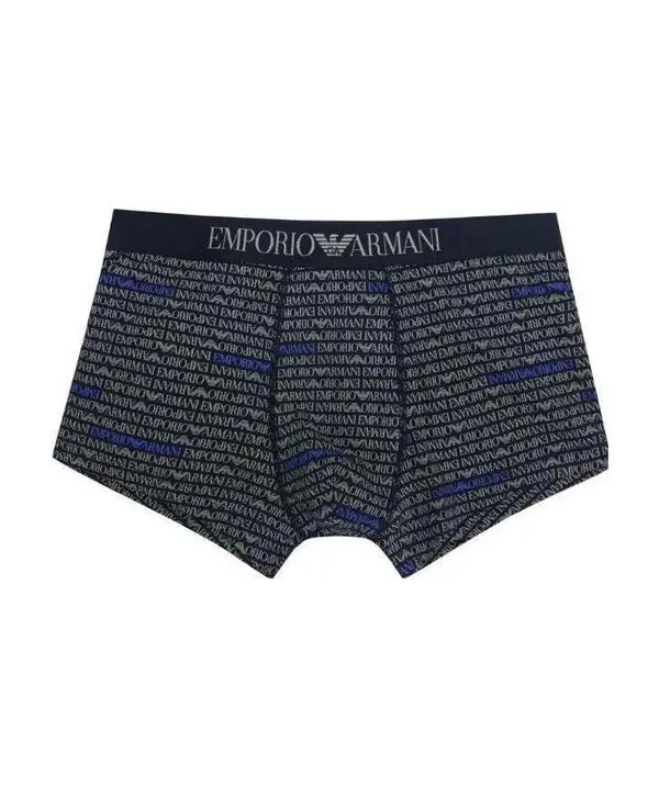 Emporio Armani Whole Body Logo Boxer Underwear - Black