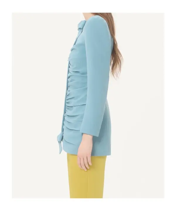 Valentino Garavani Ruched Jacket With Bow Detail