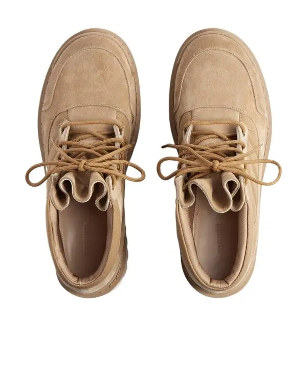 Balenciaga Combat Strike Lace-up Boots - Sand-colored
