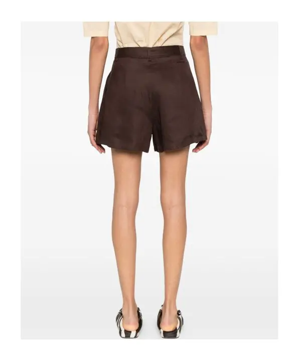 ERMANNO FIRENZE Pleated Belted Shorts