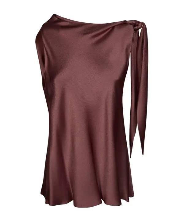Antonelli Firenze One-shoulder Knotted Cover-up - Red