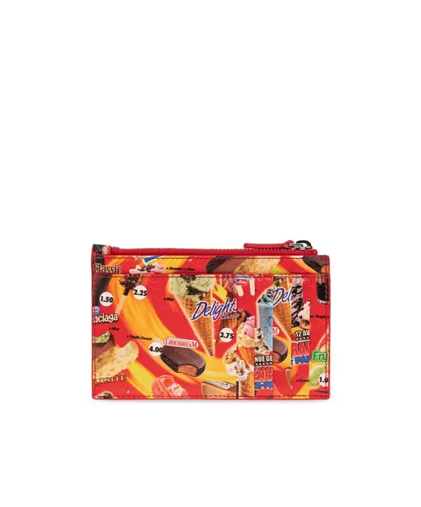 Balenciaga Graphic Print Card Holder