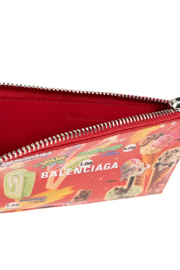 Balenciaga Graphic Print Card Holder