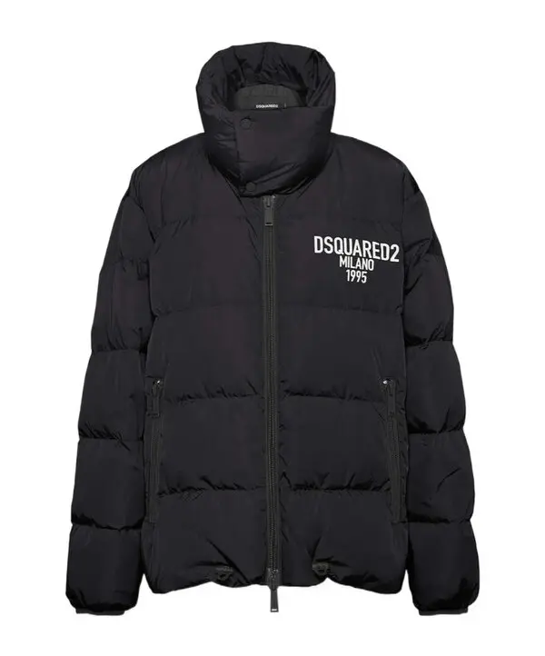 Dsquared2 Padded Logo Down Jacket - Black