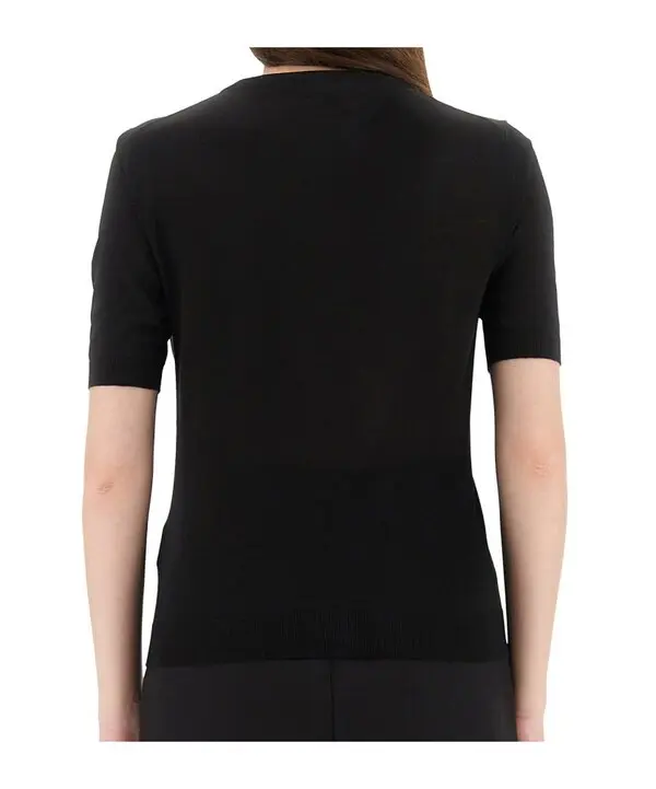 Versace Ribbed Short-sleeve Crewneck Jumper
