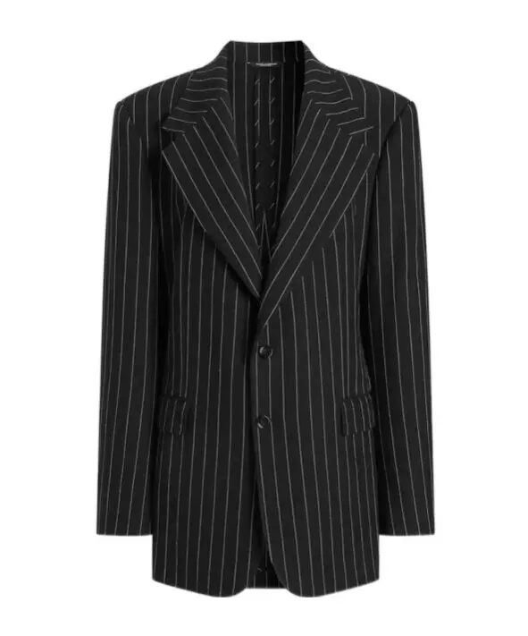 Dolce & Gabbana Dolce Gabbana Pinstriped Oversized Blazer - Multi-color