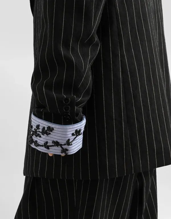 Dolce & Gabbana Pinstriped Oversized Blazer
