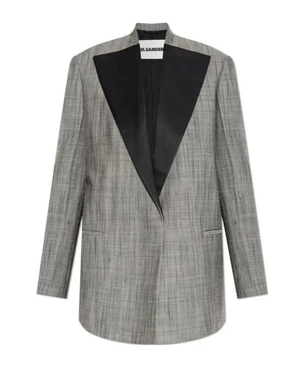 JIL SANDER Long Sleeve Jacket With Lapel Collar