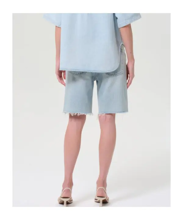 AGOLDE Distressed Bermuda Denim Shorts