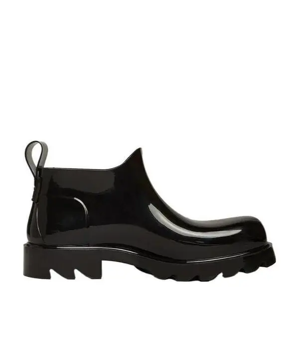 Bottega Veneta Ridged Slip-on Ankle Boots - Black