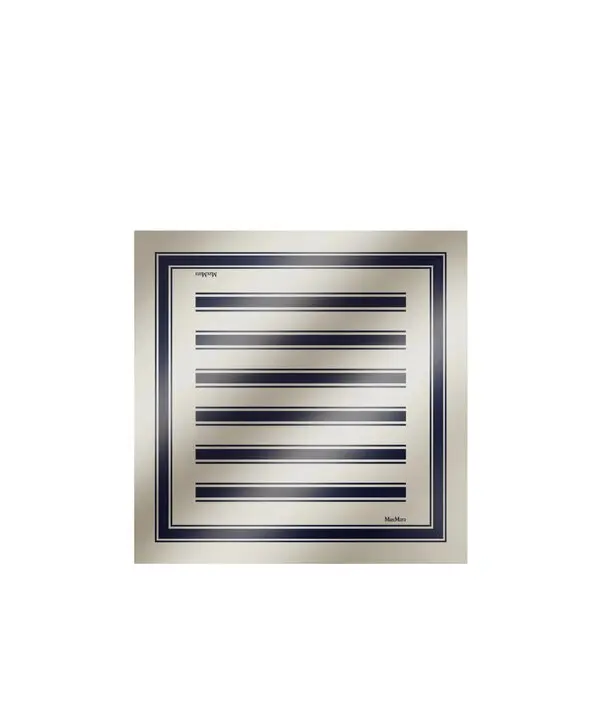 Max Mara Mxaafa Striped Silk Scarf - Navy Blue