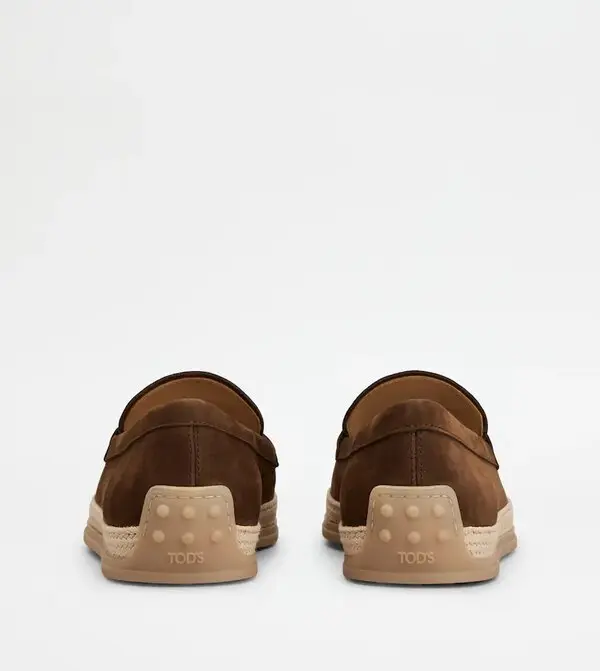 TOD'S Suede Loafers - Brown