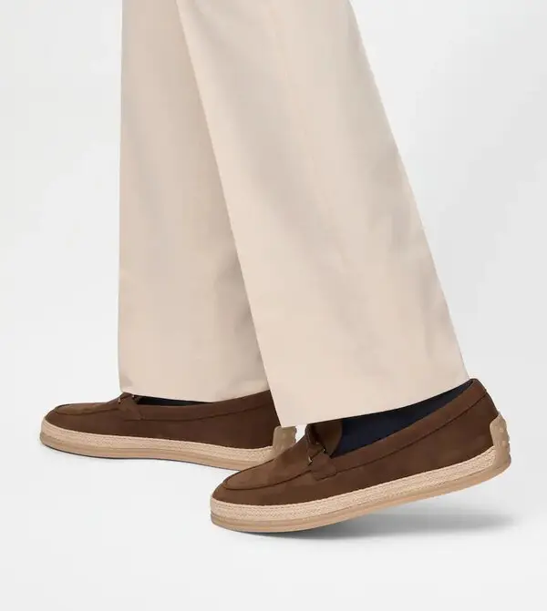 TOD'S Suede Loafers - Brown