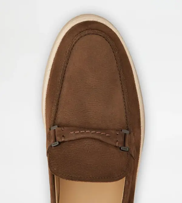 TOD'S Suede Loafers - Brown