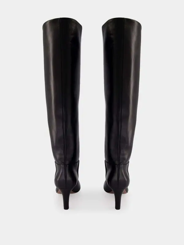 Paris Texas Elsa Over-the-knee Stiletto Boots - Black