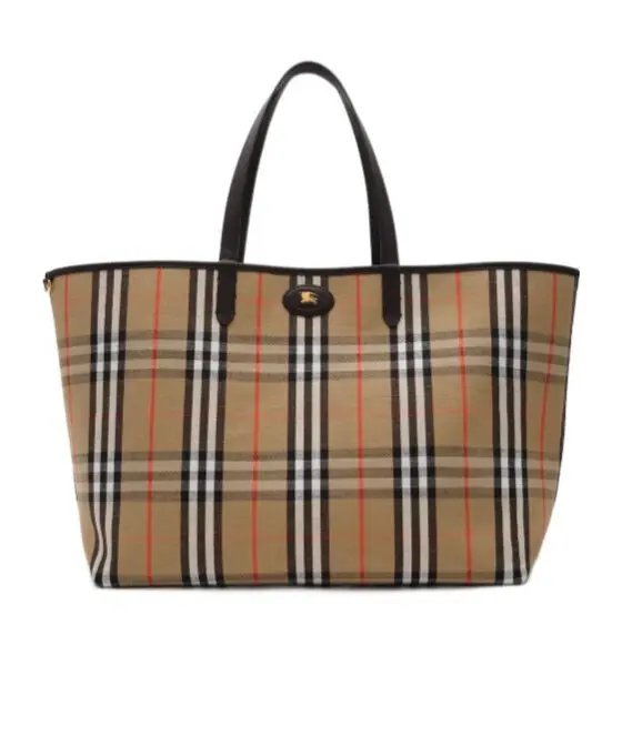 Burberry Reversible Tote Bag - Sand Beige/peat Brown