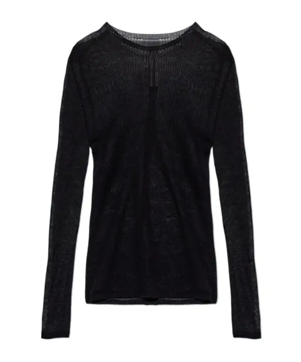 Rick Owens Long-sleeved Crewneck Jumper - Black