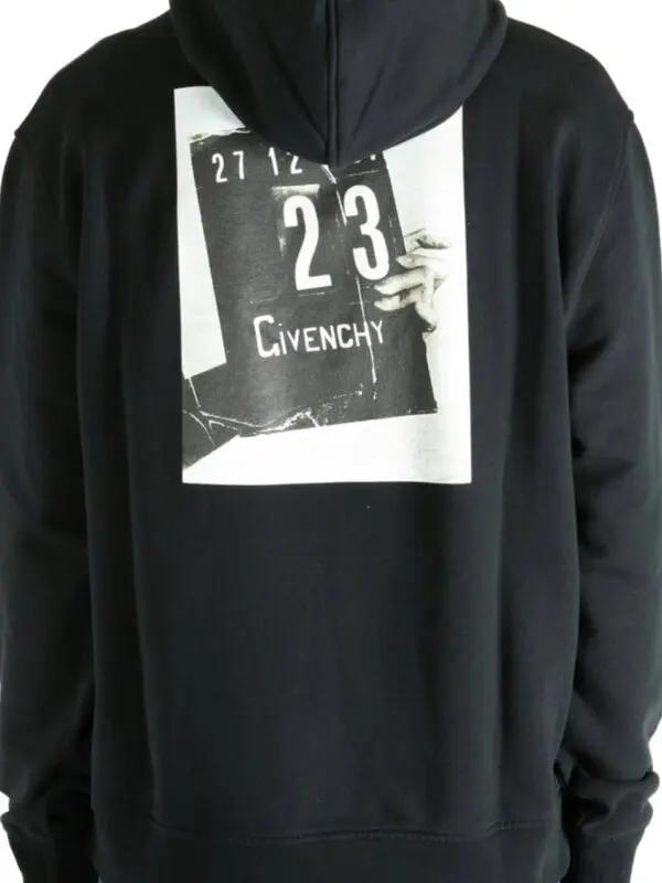 Givenchy Couture Seam Regular Fit Drawstring Hoodie
