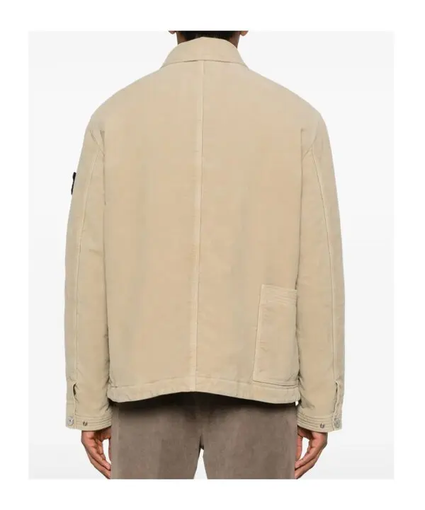 Stone Island Logo Patch Jacket - Desert