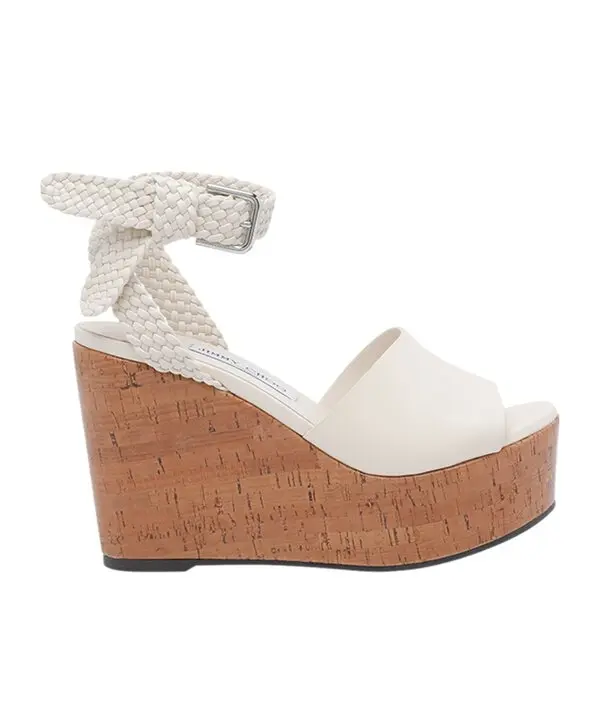 JIMMY CHOO Jori Braided Wedge Sandals - Brown