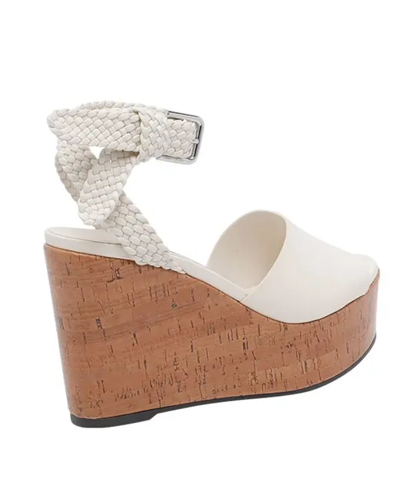 JIMMY CHOO Jori Braided Wedge Sandals - Brown