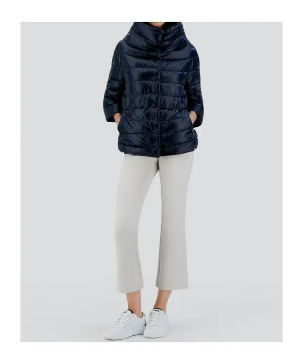 Herno Padded Jacket With Stand Collar - Black