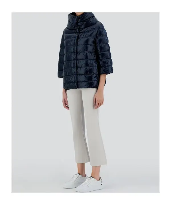 Herno Padded Jacket With Stand Collar - Black