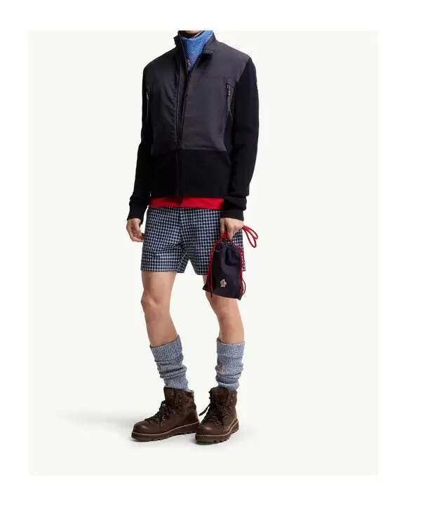 Moncler Paneled Zip-up Cardigan